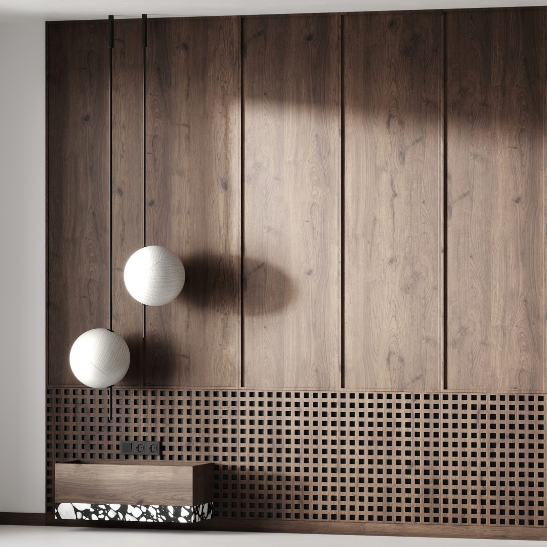 Wall Panel Composition Vol 1 K - 3D Model for Corona