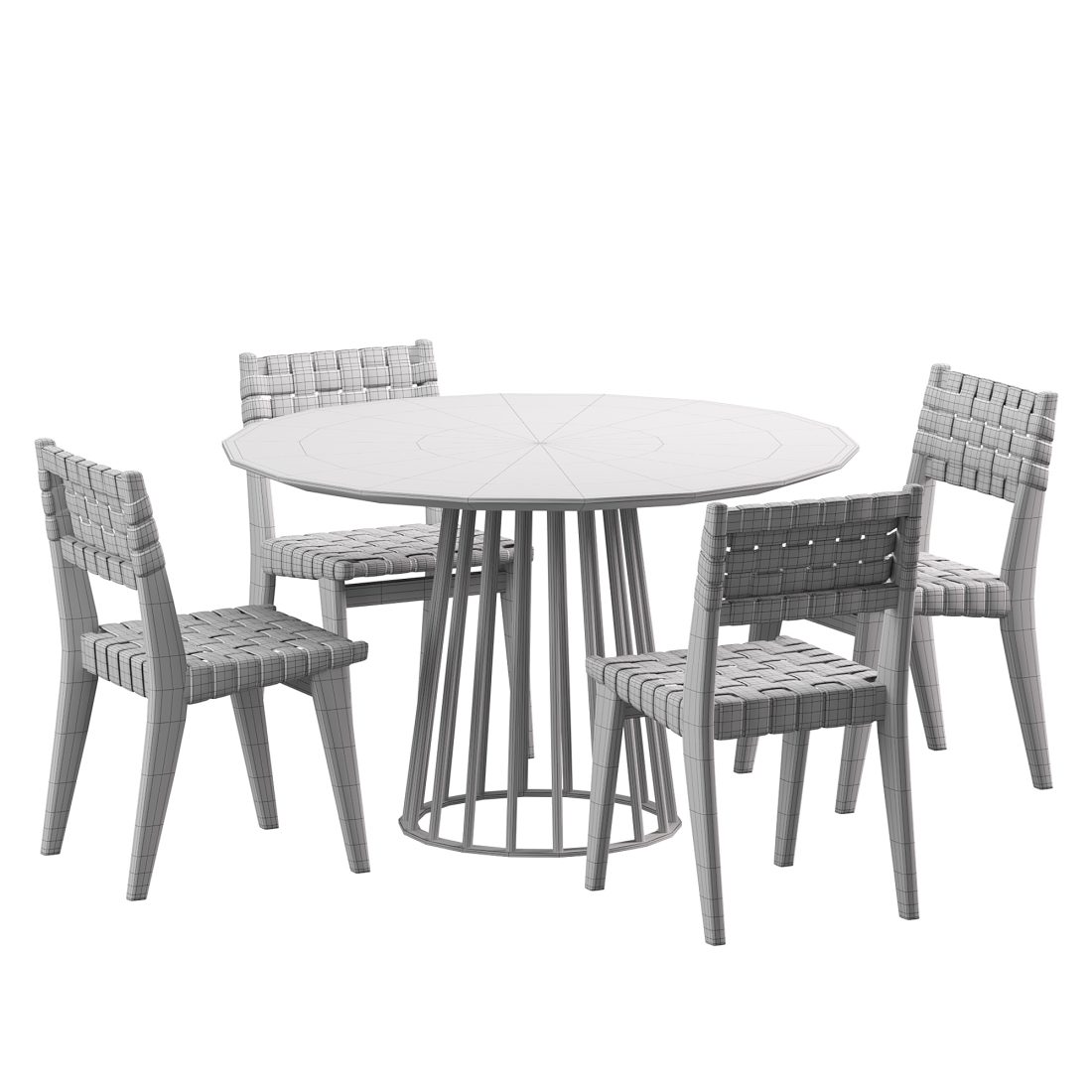 Chairs Model 666 - 3D Model for Corona