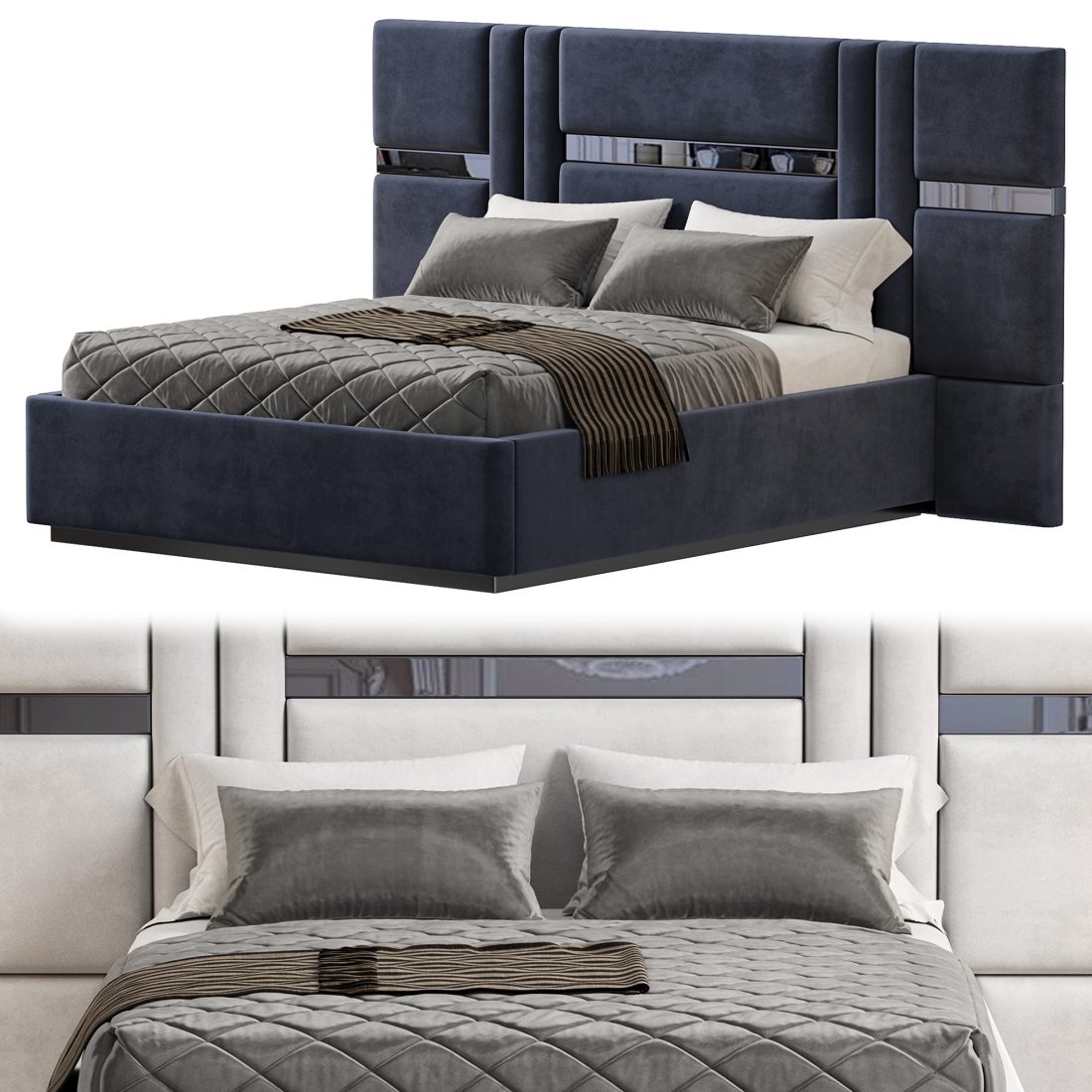 Fenice Bed 3D Model for Corona | CGMood