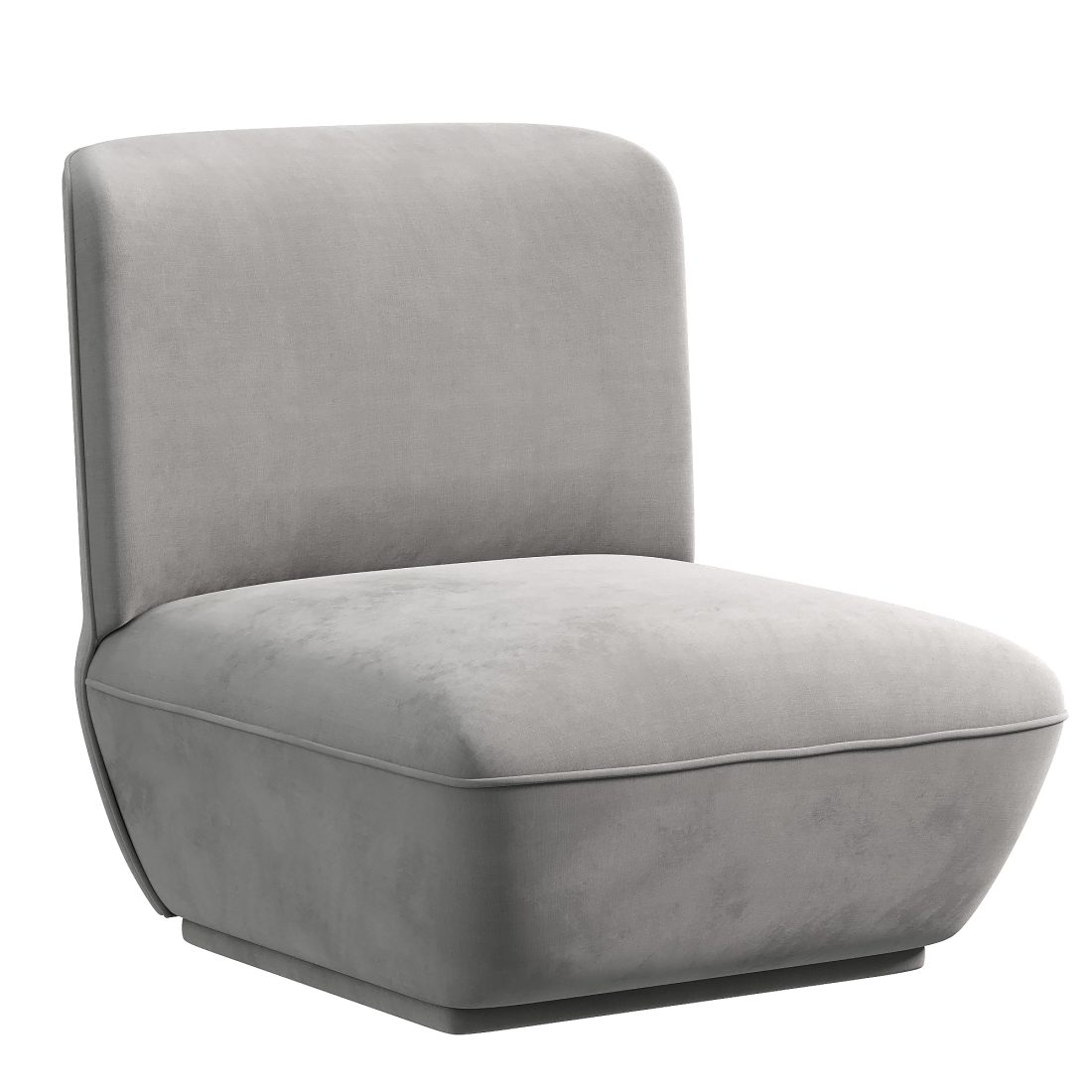 Low Slung Camel Boucle Lounge Chairs 3D Model for Corona | CGMood