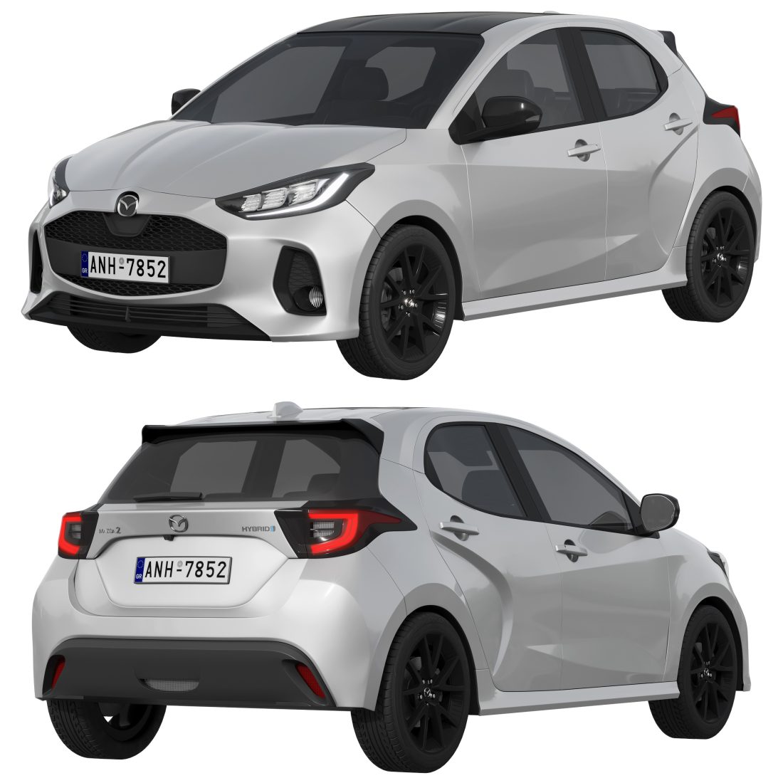 Mazda 2 Hybrid 2024 - 3D Model for Corona