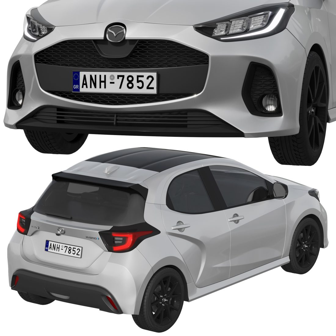Mazda 2 Hybrid 2024 - 3D Model for Corona