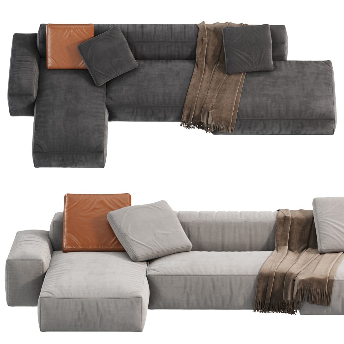 Boca Navi Sofa - 3D Model for Corona