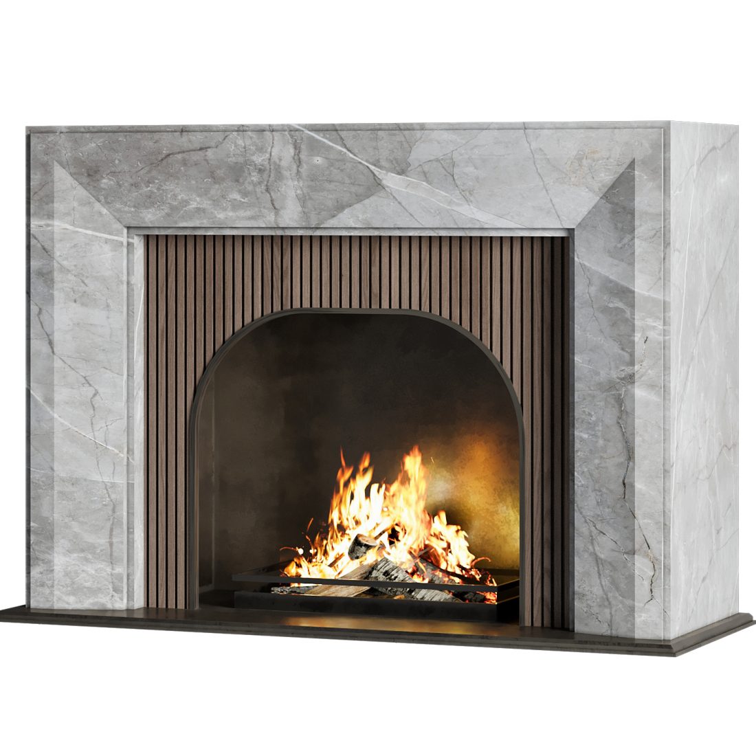 Fireplace 21 - 3D Model for VRay, Corona
