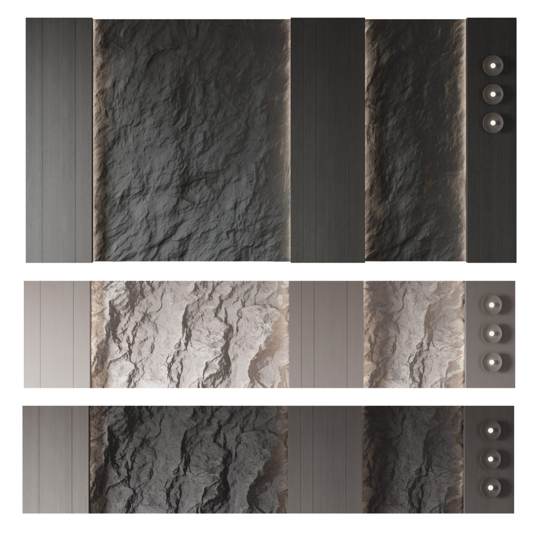Wall Panel №25 - 3D Model for VRay, Corona
