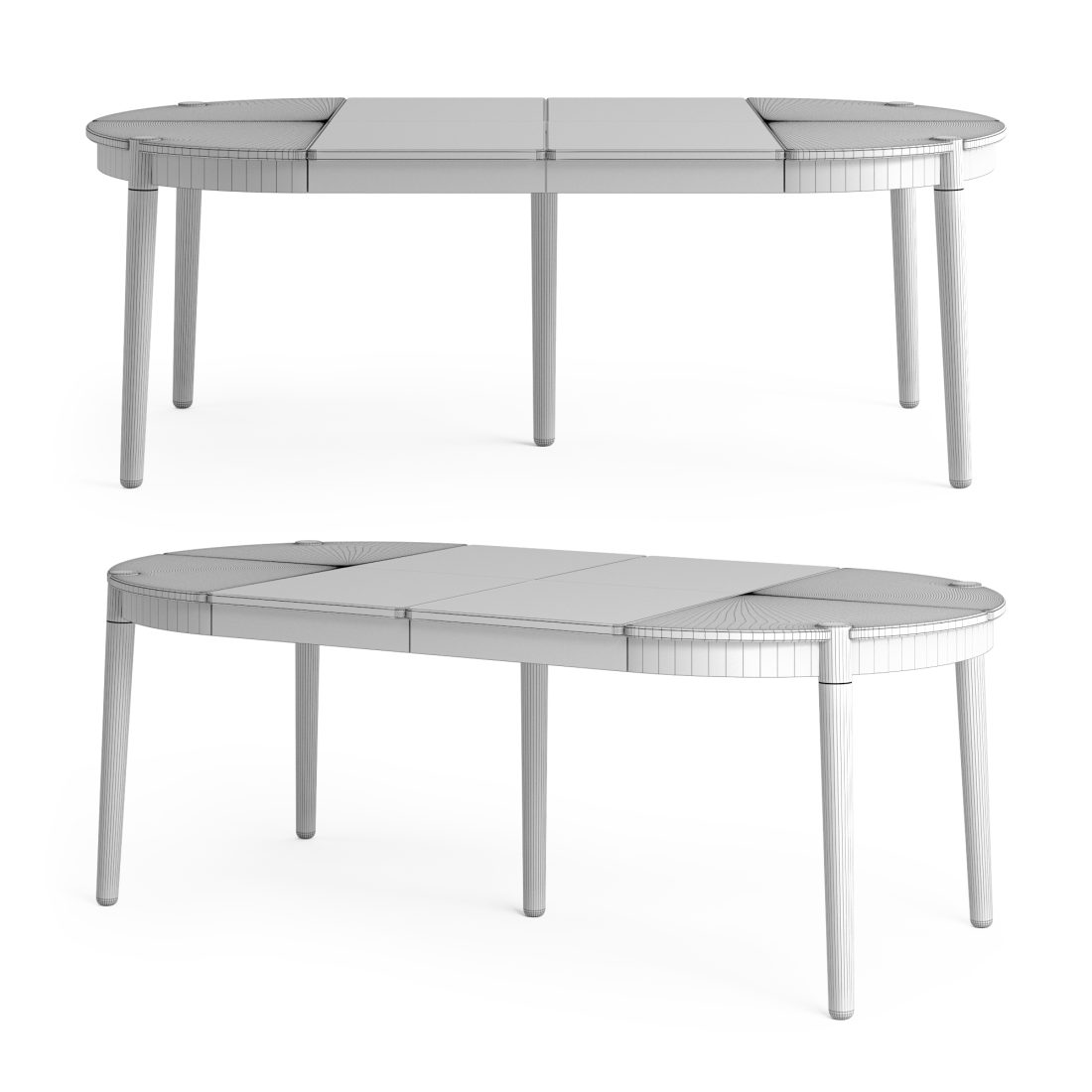 Bolia Dining Table Fusion - 3D Model for VRay, Corona