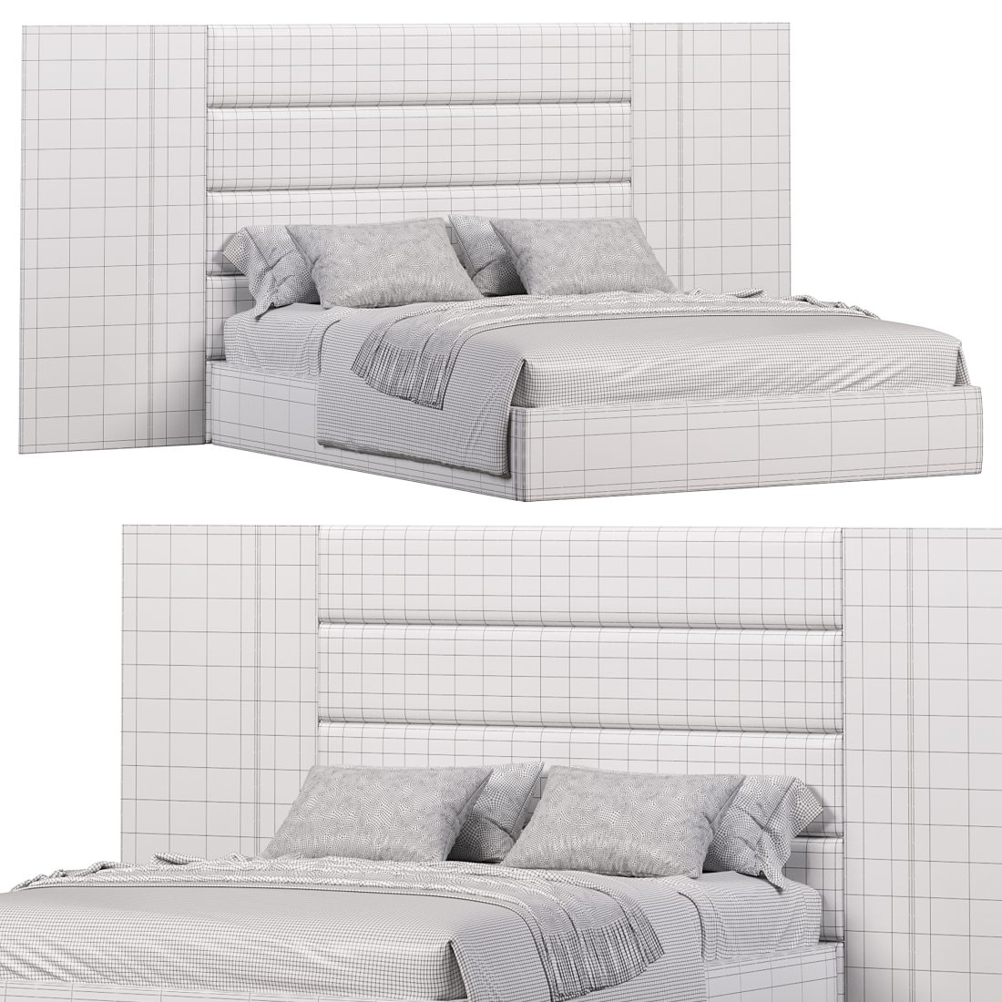 Corsi Bed By Evanyrouse Collection 3D Model for Corona | CGMood