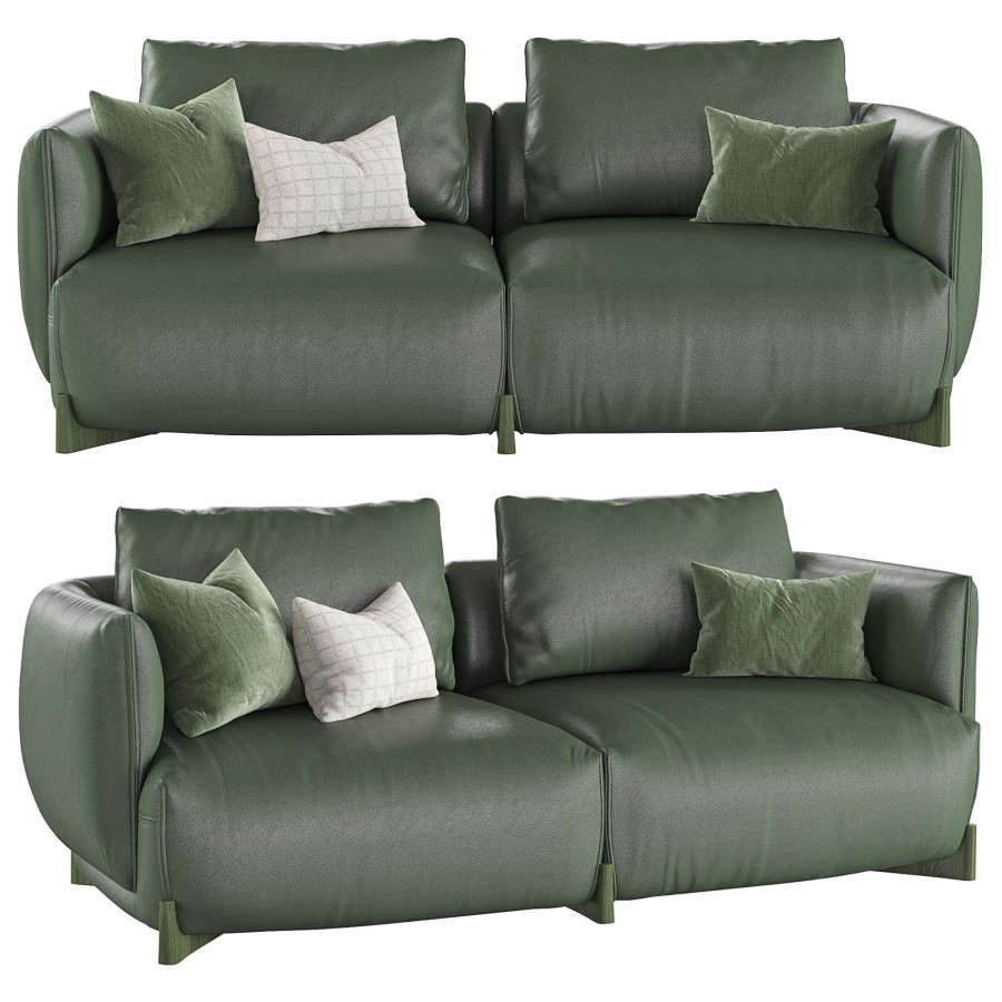 Sofa LXR29 Naila 2 Seater - 3D Model for VRay, Corona