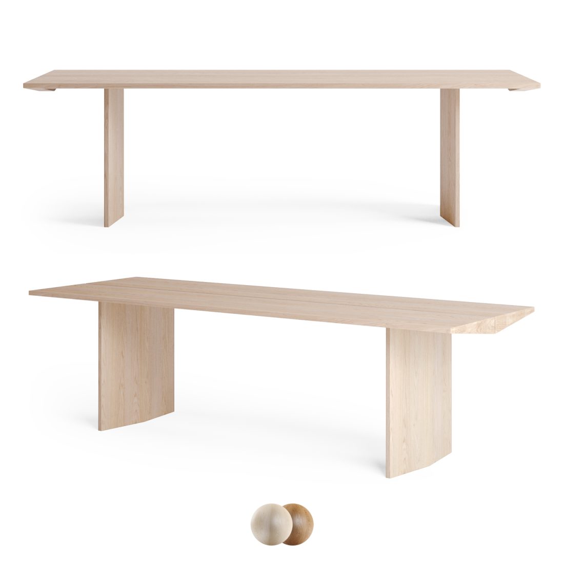 Bolia Dining Table Alp - 3D Model for VRay, Corona
