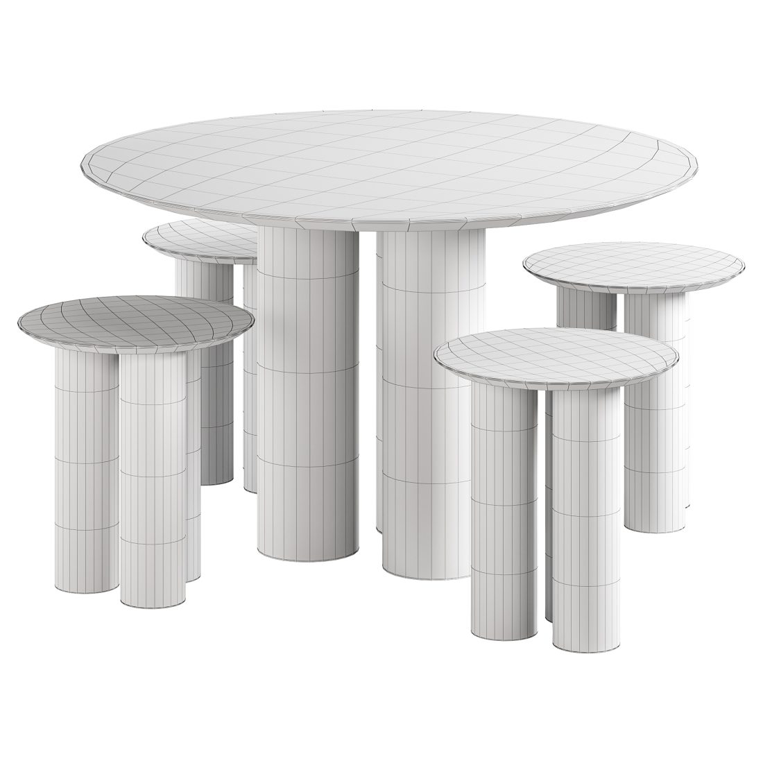 Yohana Dining Table By Noho 2015 - 3D Model for Corona