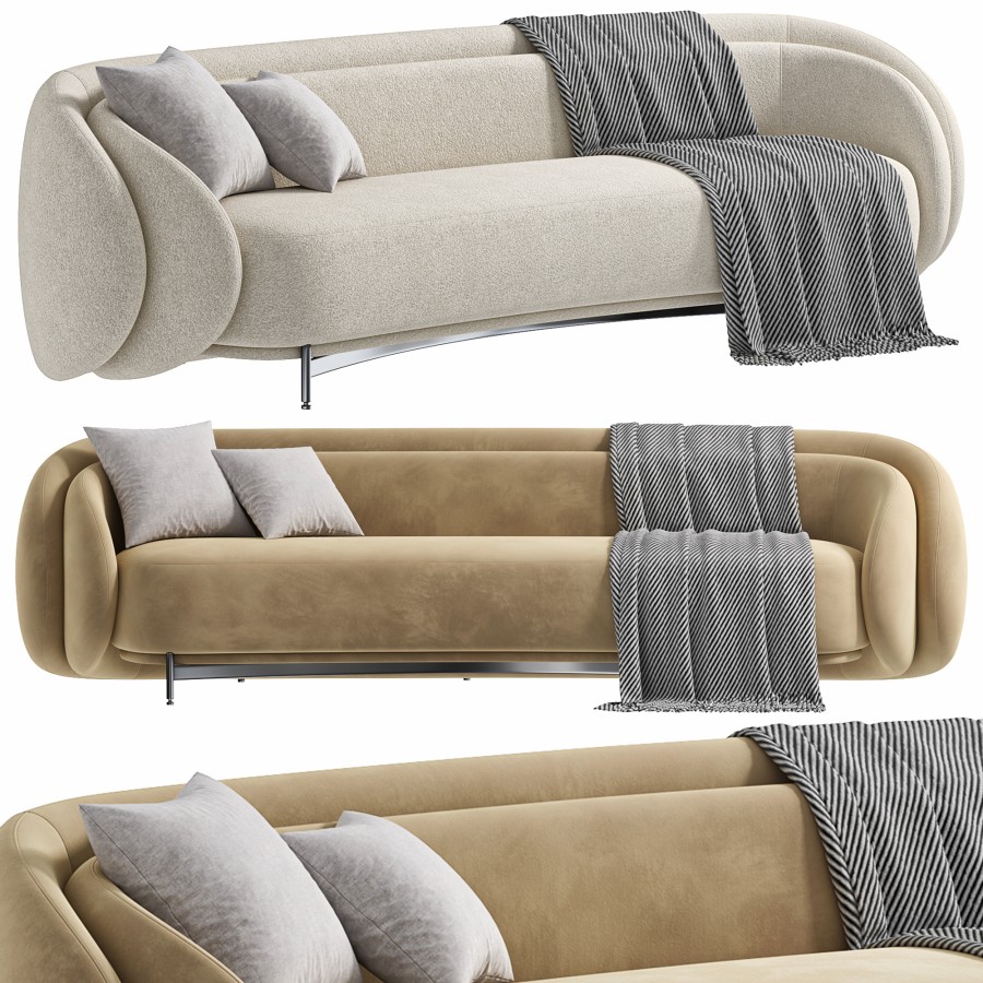 Double Layered Back Sofa By Southhillhome - 3D Model for Corona