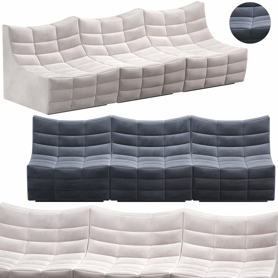 Tanner Open End Sofa By Roveconcepts - 3D Model for Corona