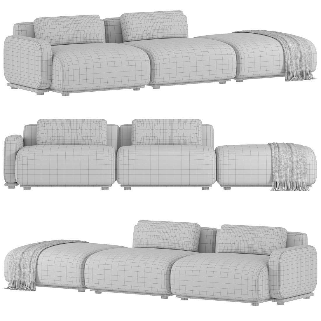Dresden Sofa By Roveconcepts - 3D Model for Corona