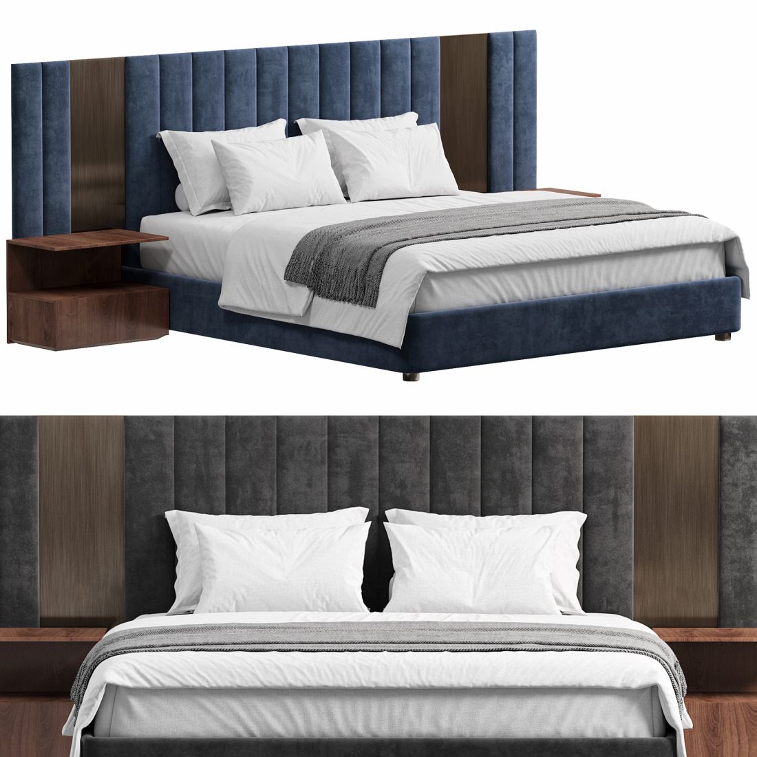 Otello Bed By Stels - 3D Model for Corona