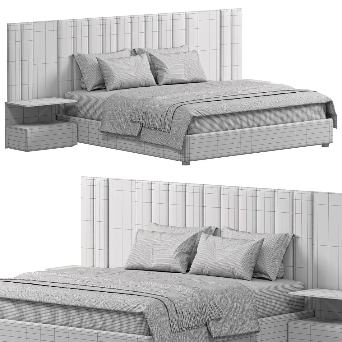 Otello Bed By Stels - 3D Model for Corona
