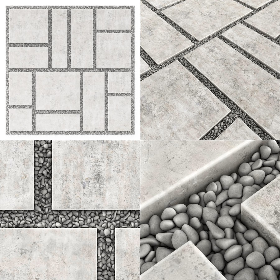 Paving Pebble N24 3D Model for VRay, Corona | CGMood