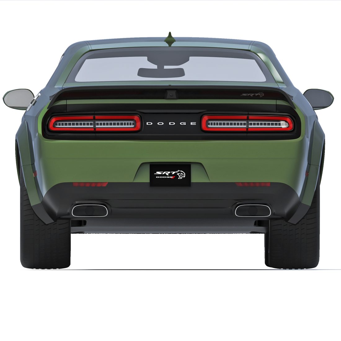 Dodge Challenger Srt Hellcat Red Eye 2021 3D Model for VRay | CGMood