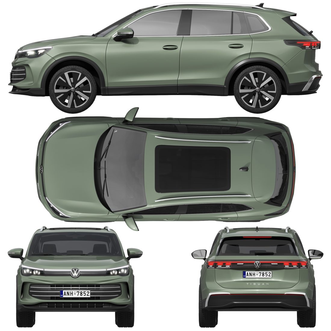 Volkswagen Tiguan 2024 - 3D Model for Corona
