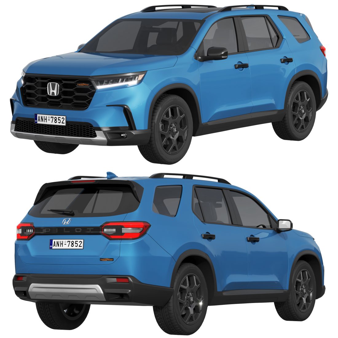 Honda Pilot 2023 - 3D Model for Corona