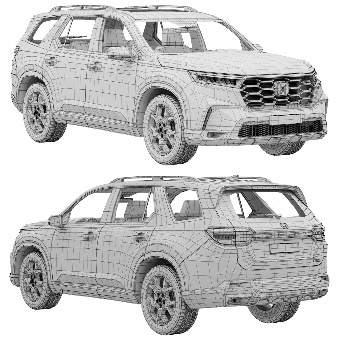 Honda Pilot 2023 - 3D Model for Corona