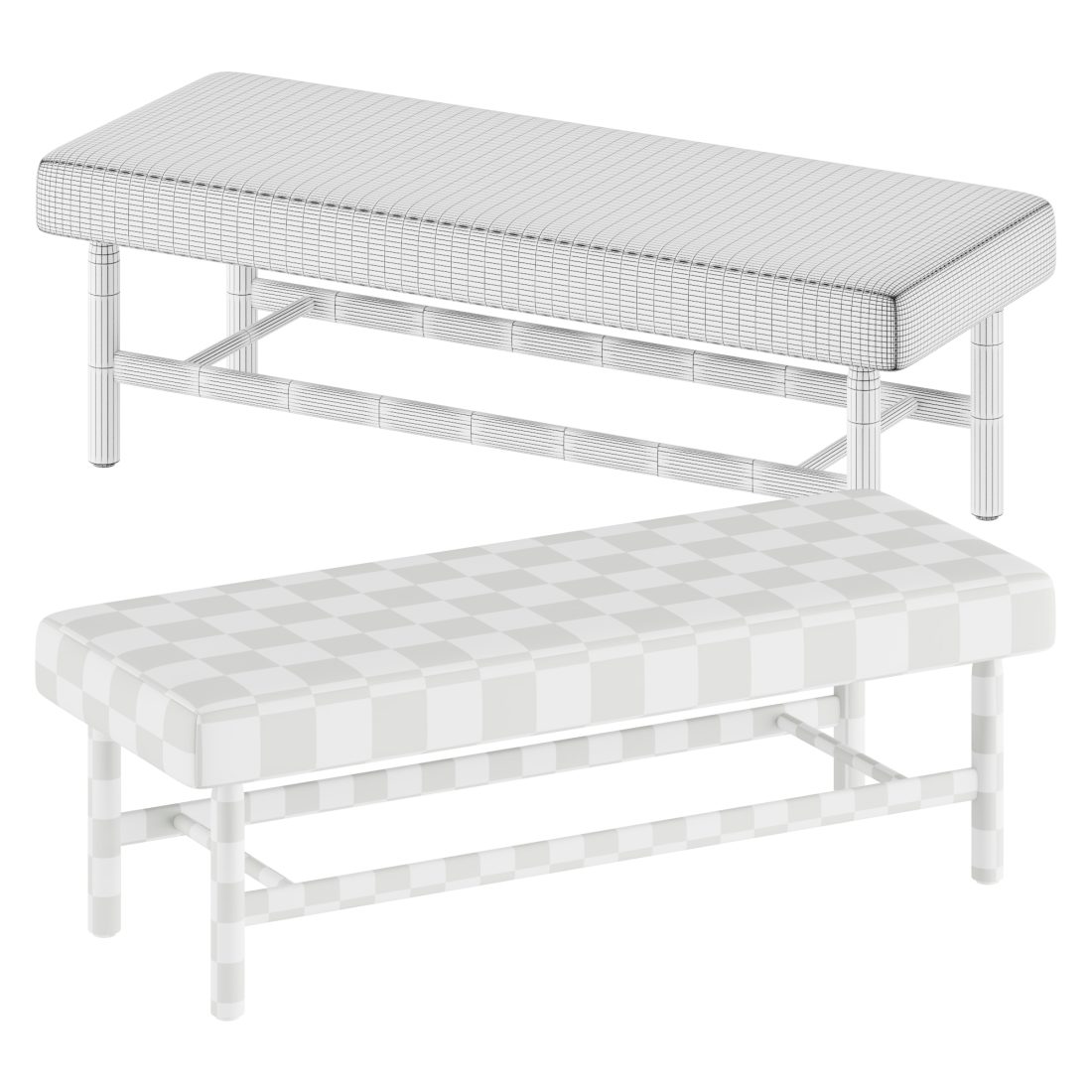 Inclass Wudi | Bench - 3D Model for Corona