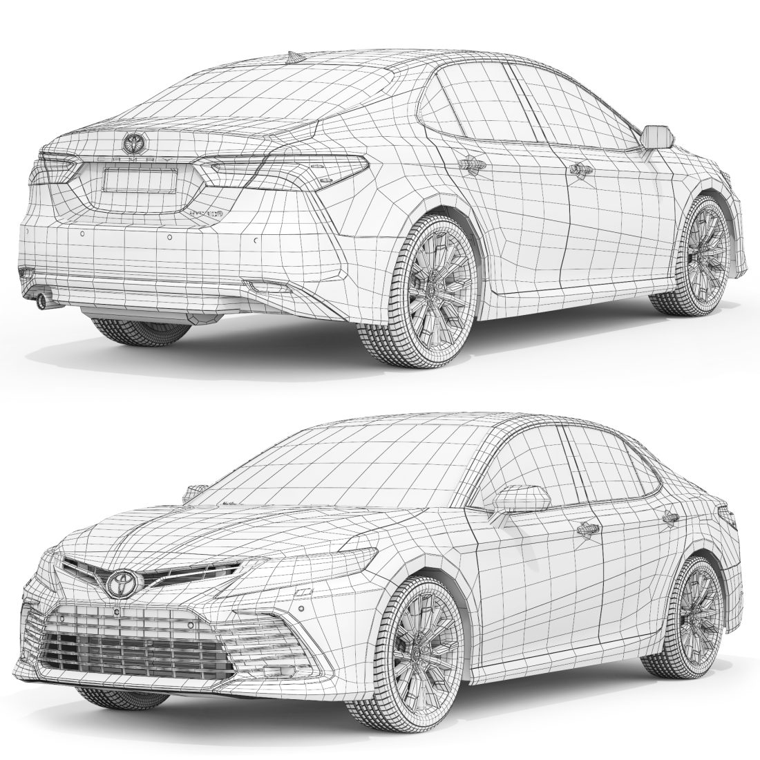 Toyota Camry Hybrid Se 2021 3D Model for VRay | CGMood