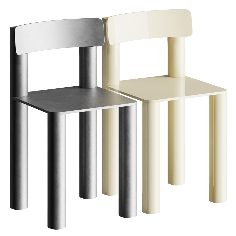 Found Silo | Chair - 3D Model for Corona