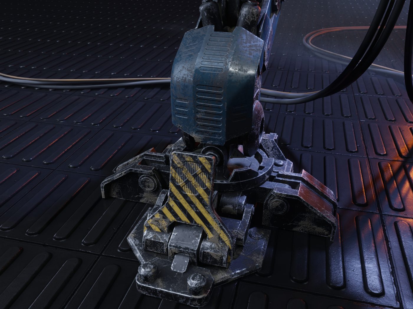 Realistic Mech In Military Style - 3D Model for