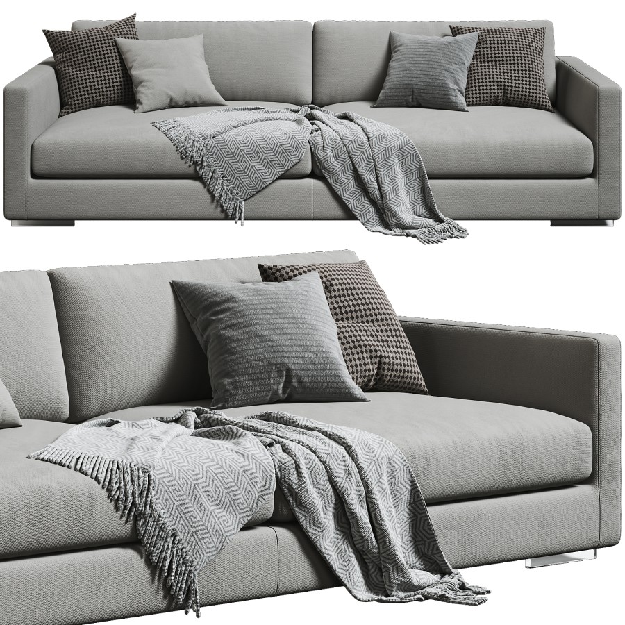 Flexform Magnum Sofa 2 Seats - 3D Model for VRay