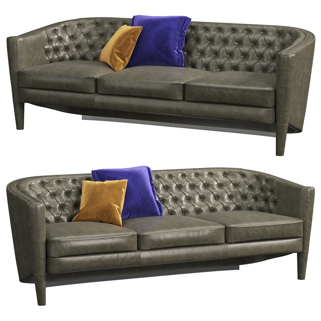 Rich Cushion Sofa By Moroso - 3D Model for Corona