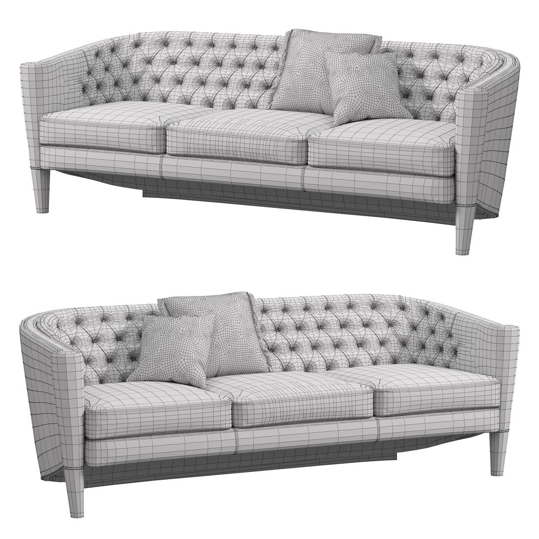 Rich Cushion Sofa By Moroso - 3D Model for Corona