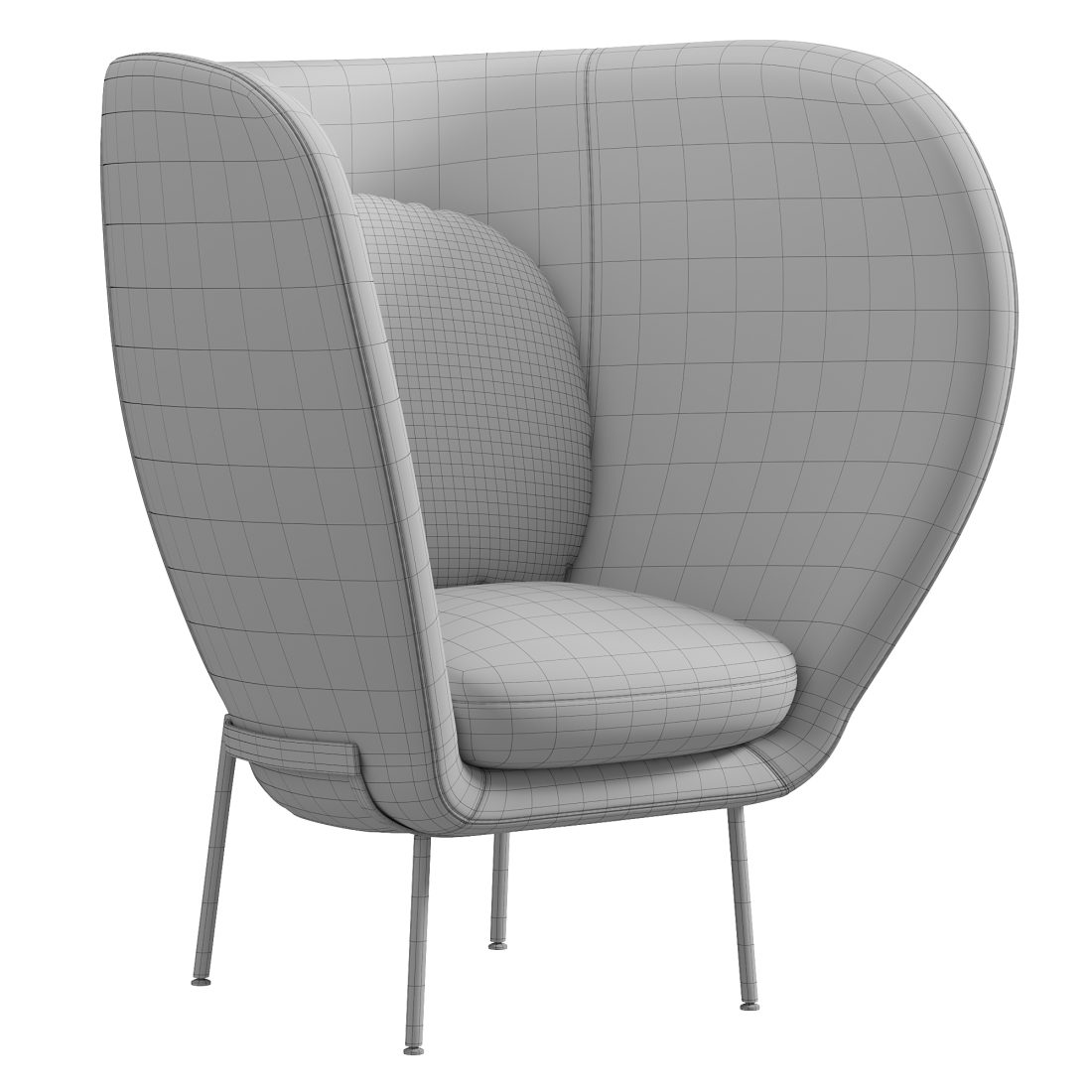 Armada Armchair By Nipa Doshi & Jonathan Levien - 3D Model for Corona