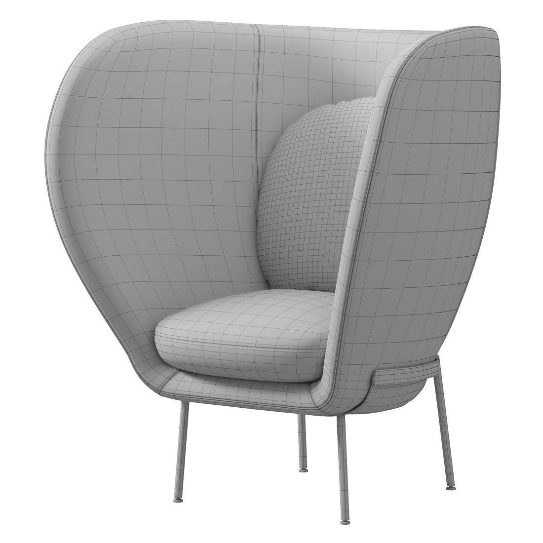 Armada Armchair By Nipa Doshi & Jonathan Levien - 3D Model for Corona