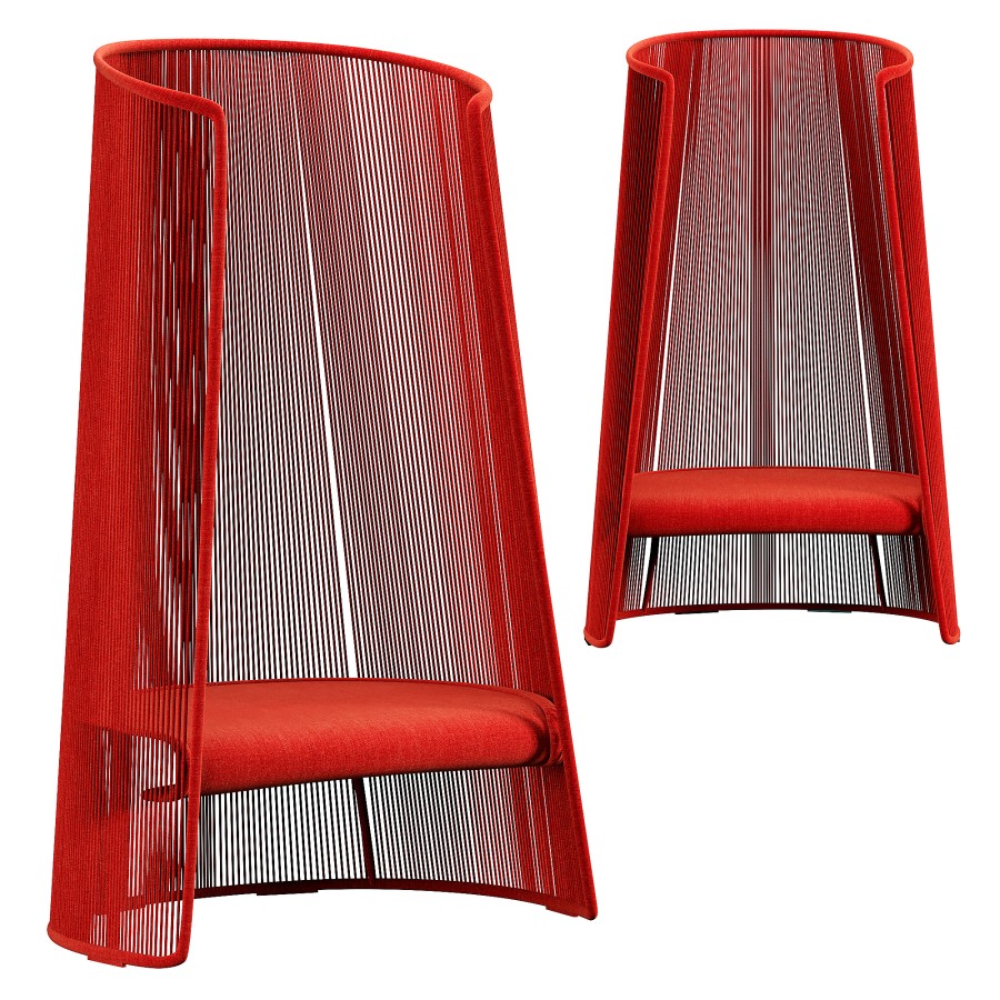 Husk Armchair By Marc Thorpe - 3D Model for Corona