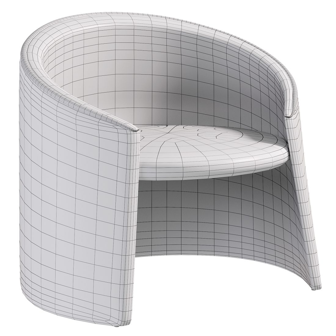 Husk Armchair By Marc Thorpe - 3D Model for Corona