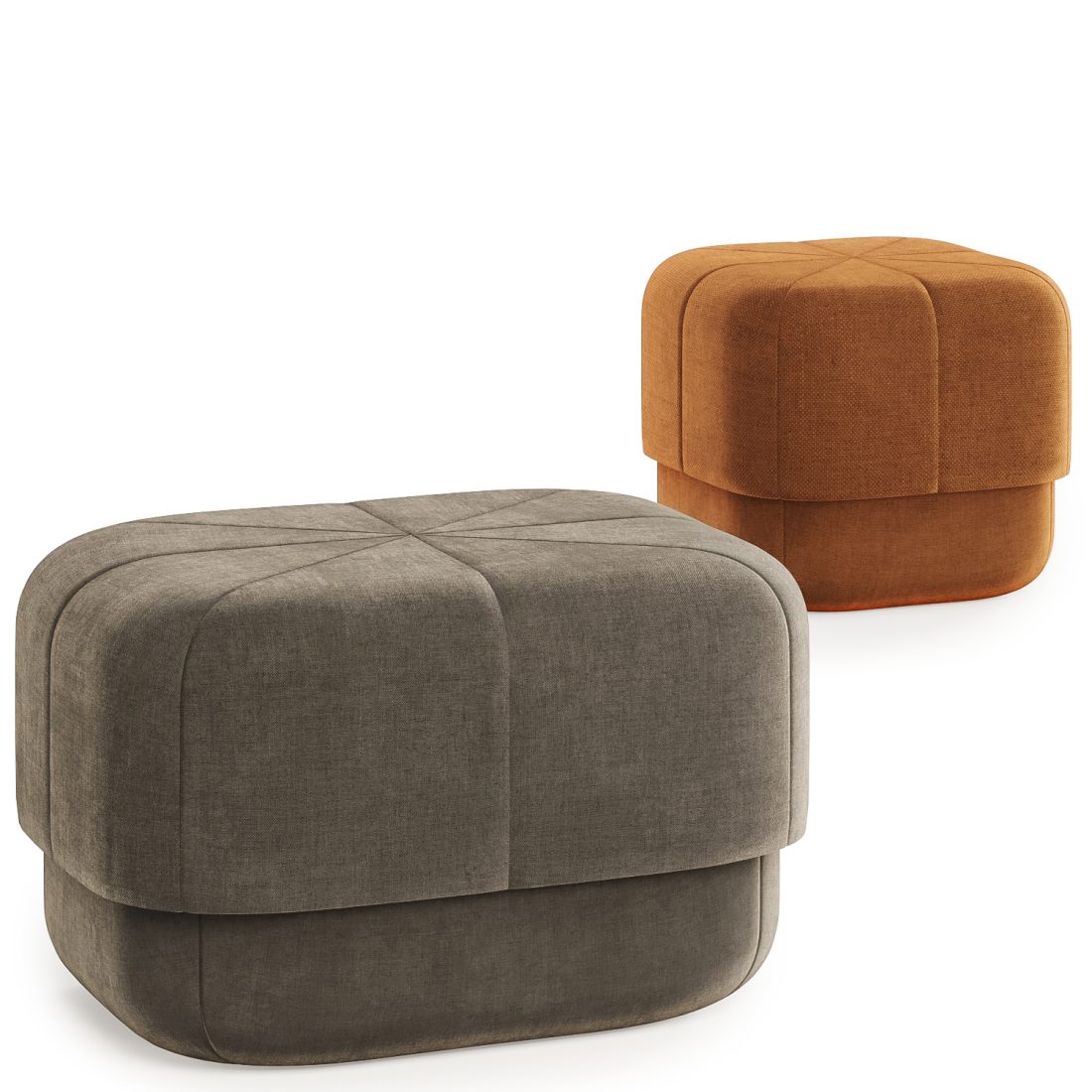 Normann Copenhagen Circus Pouf - 3D Model for VRay, Corona