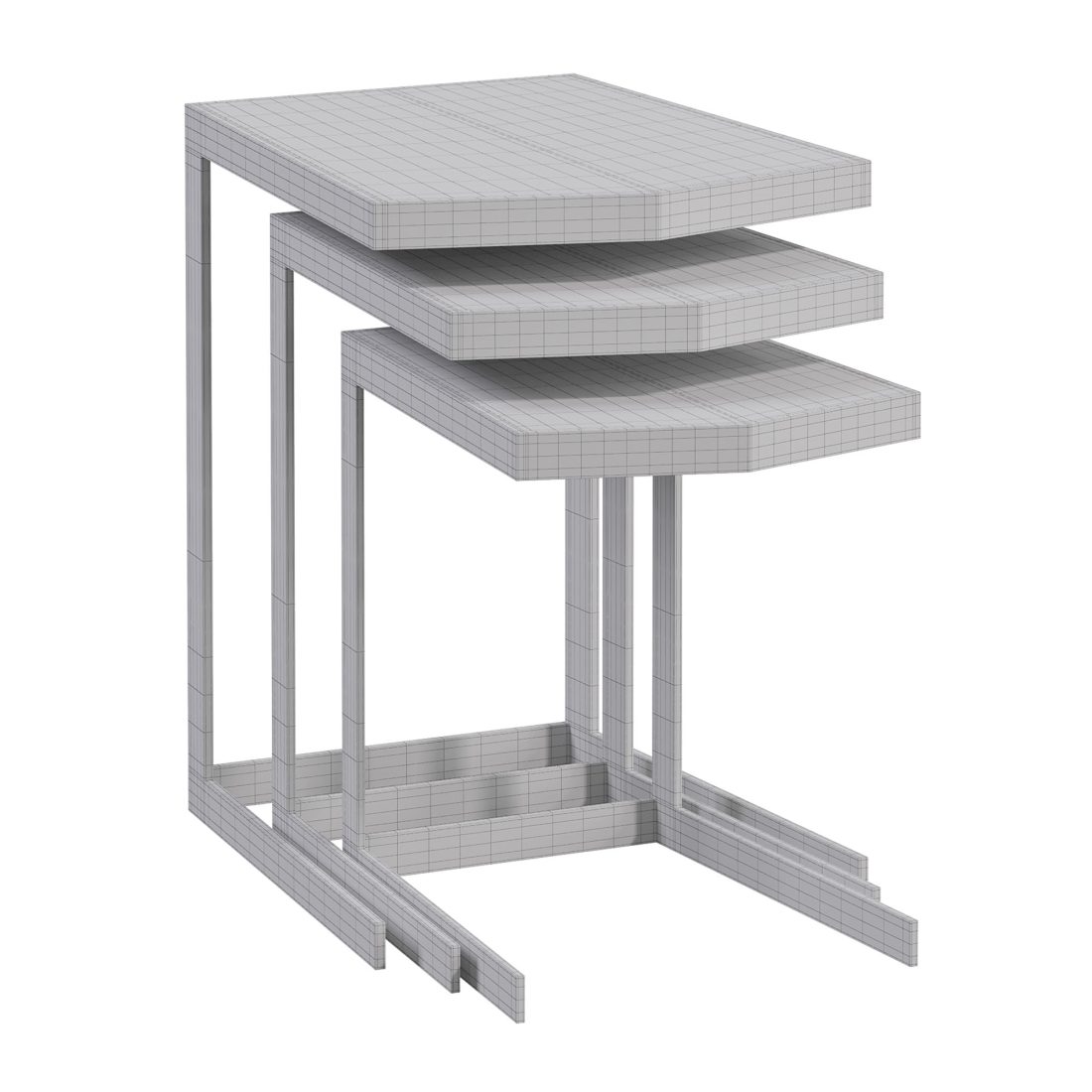 Hamilton Nesting Table By Elve Luxury - 3D Model for Corona
