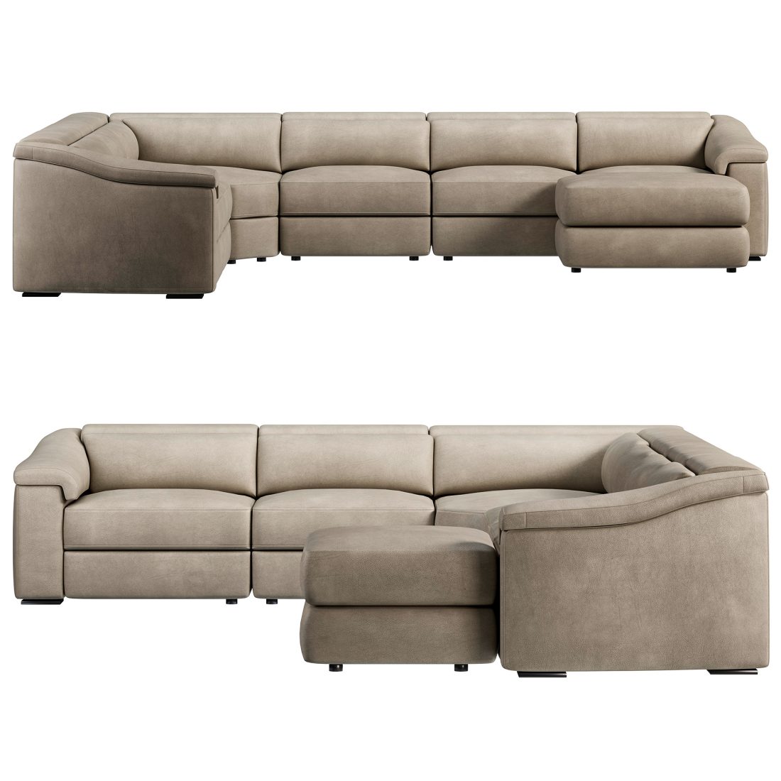 Brick Sofa By Natuzzi 3D Model for Corona | CGMood