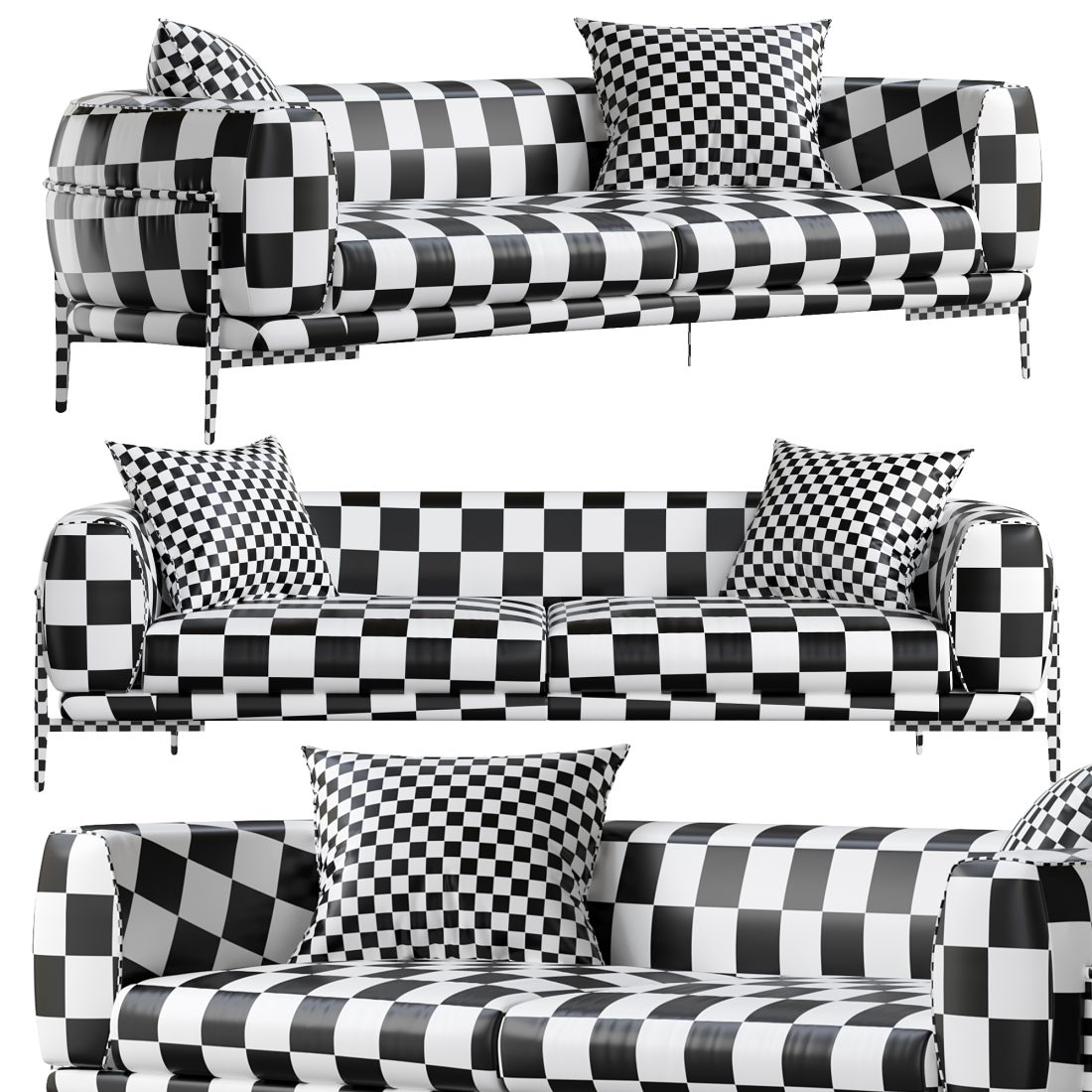 Natuzzi Italia Oblo Sofa By Natuzzi - 3D Model for Corona