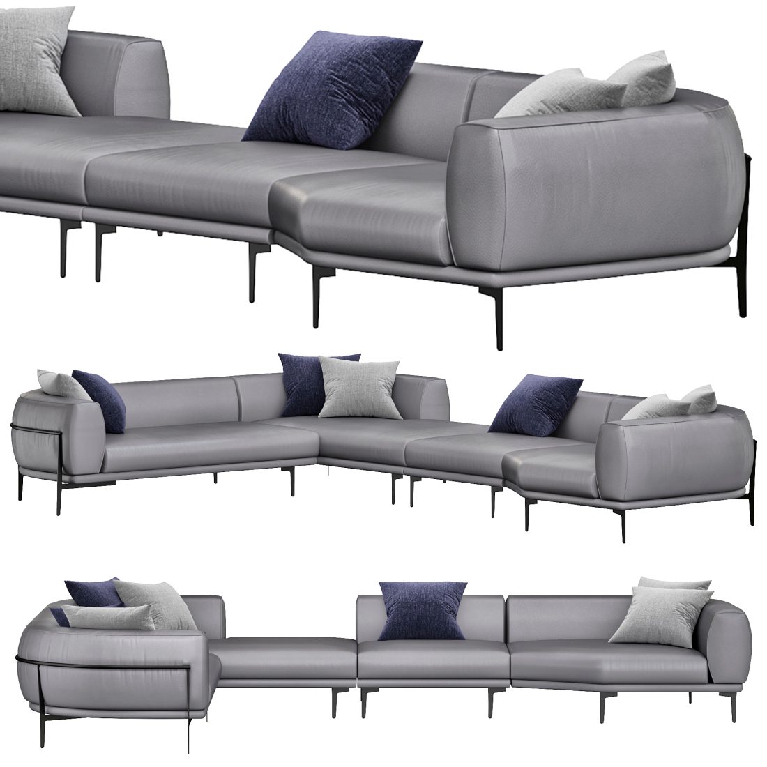 Oblo Sofa By Natuzzi - 3D Model for Corona