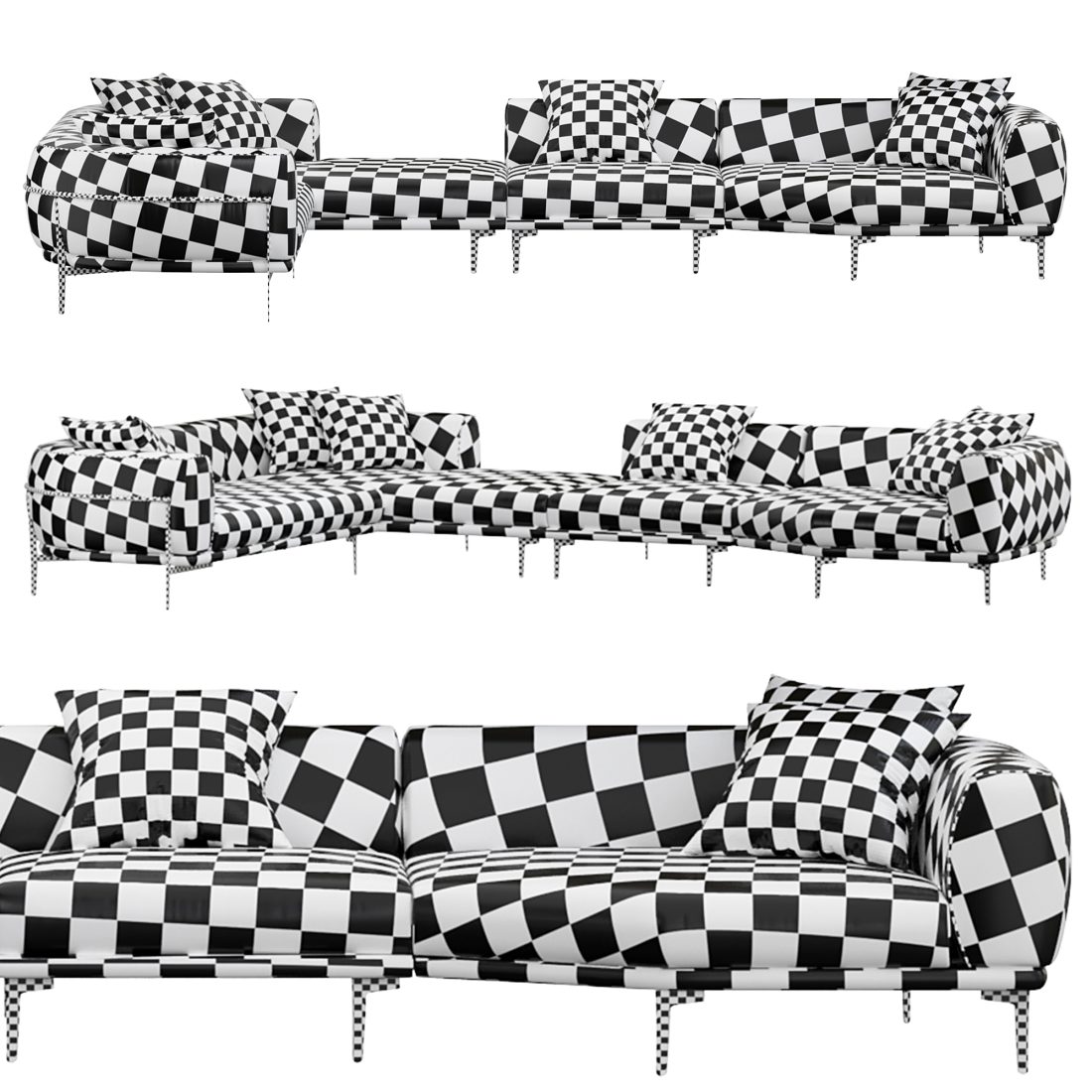 Oblo Sofa By Natuzzi - 3D Model for Corona