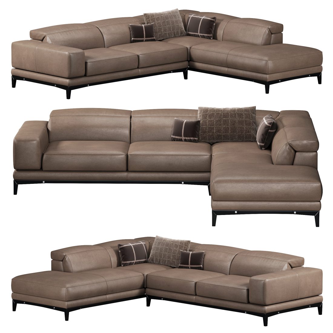 Oblo Sofa By Natuzzi - 3D Model for Corona