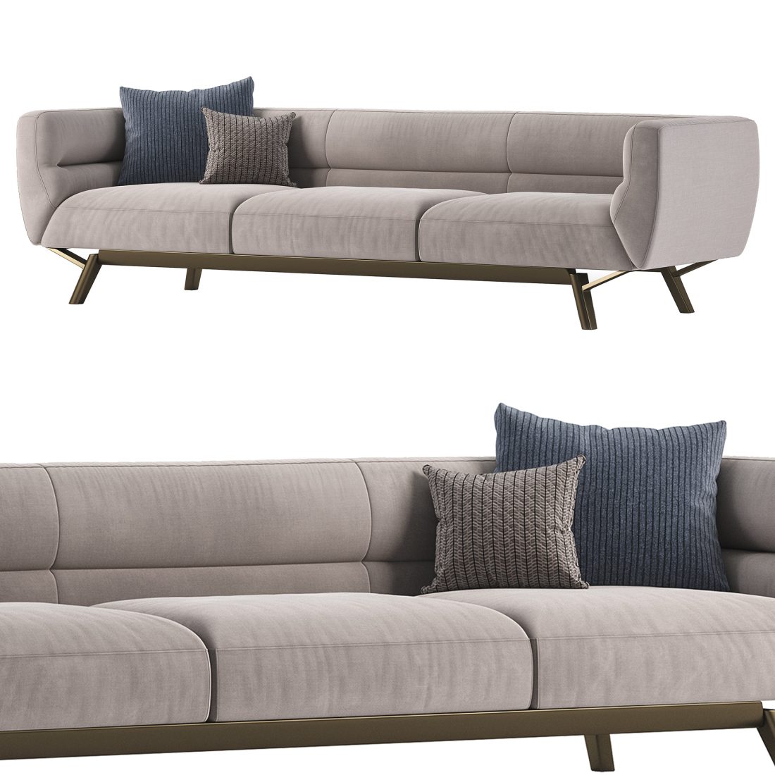 Positano Sofa By Natuzzi - 3D Model for Corona