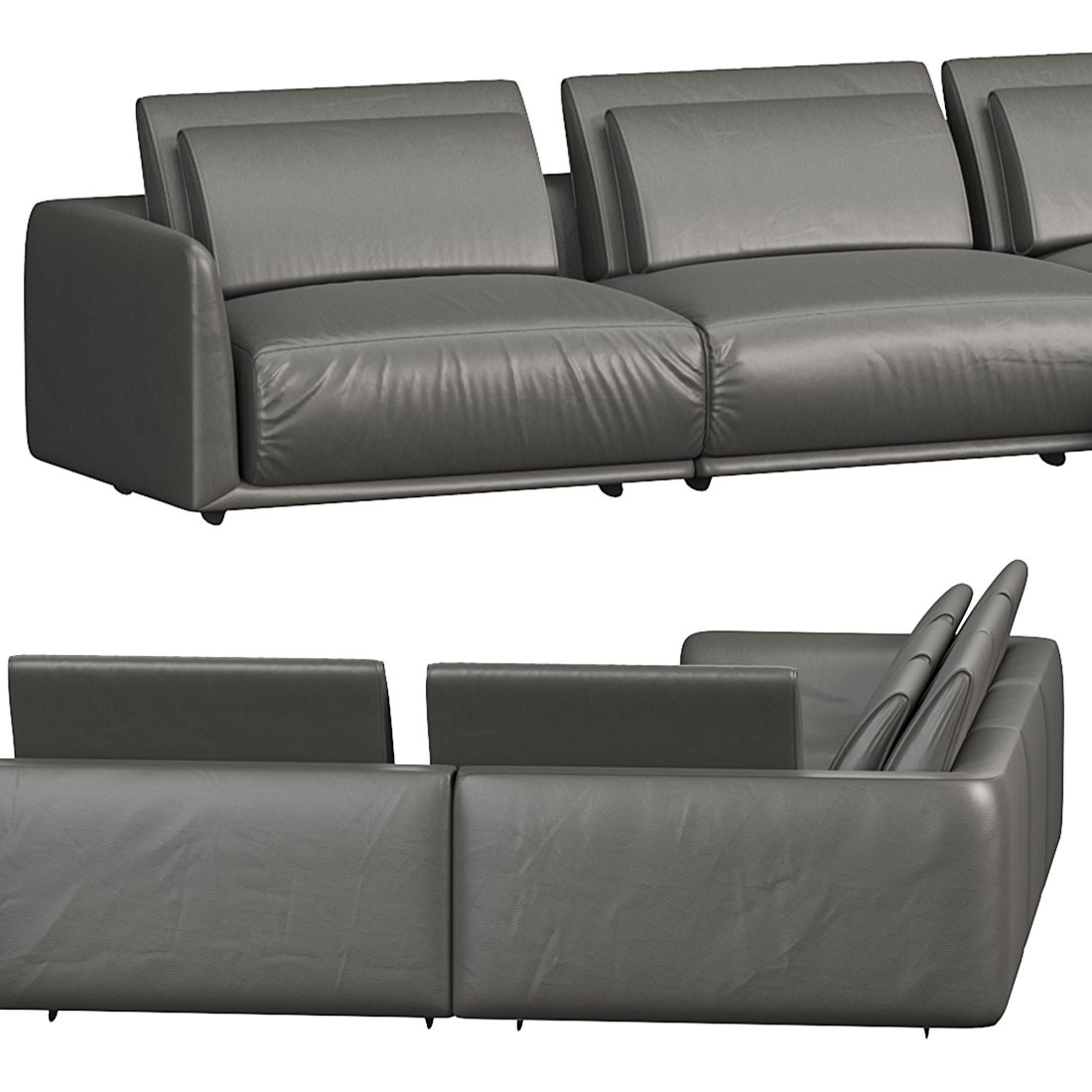 Long Beach Sofa By Natuzzi - 3D Model for Corona