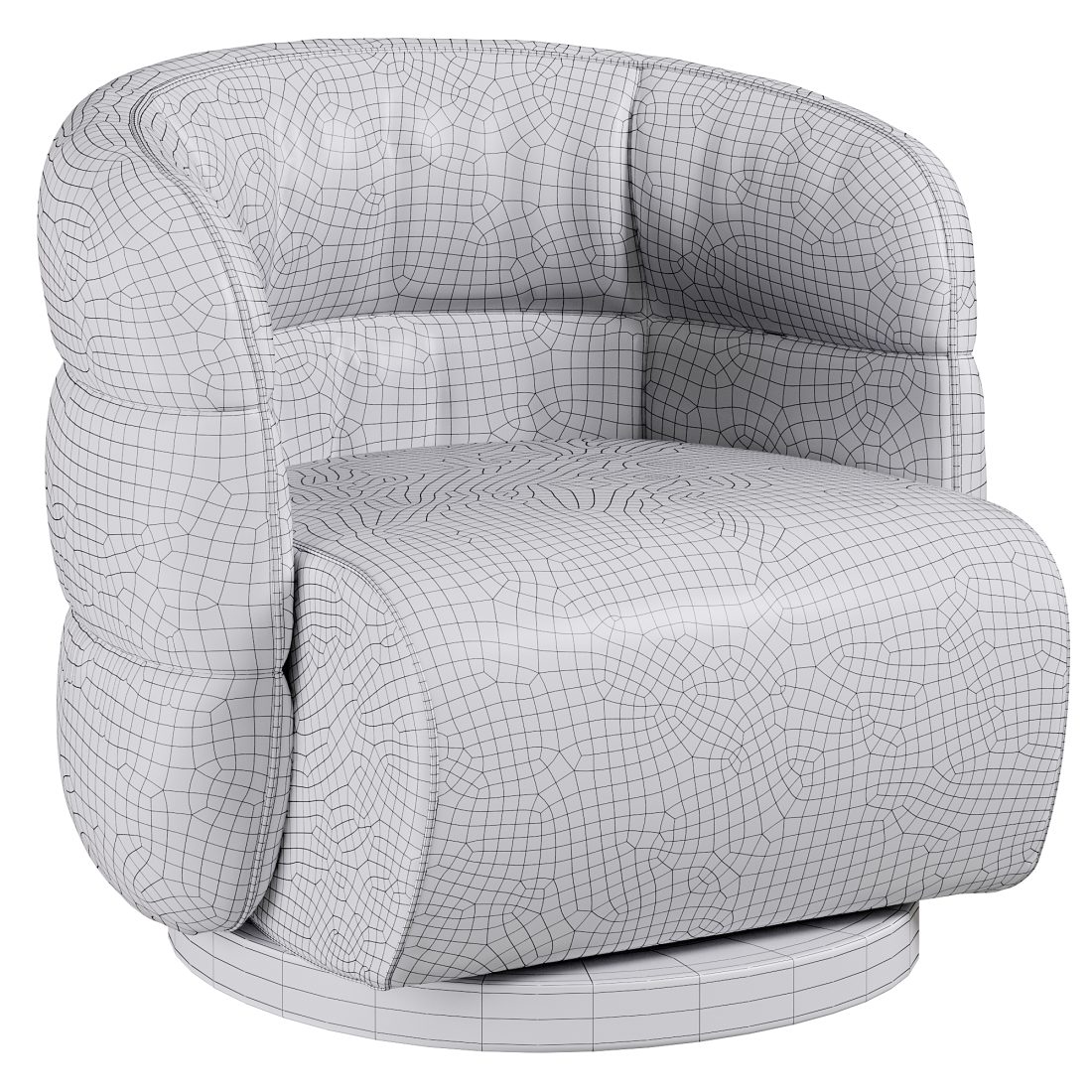 Couture Armchair By Natuzzi - 3D Model for Corona