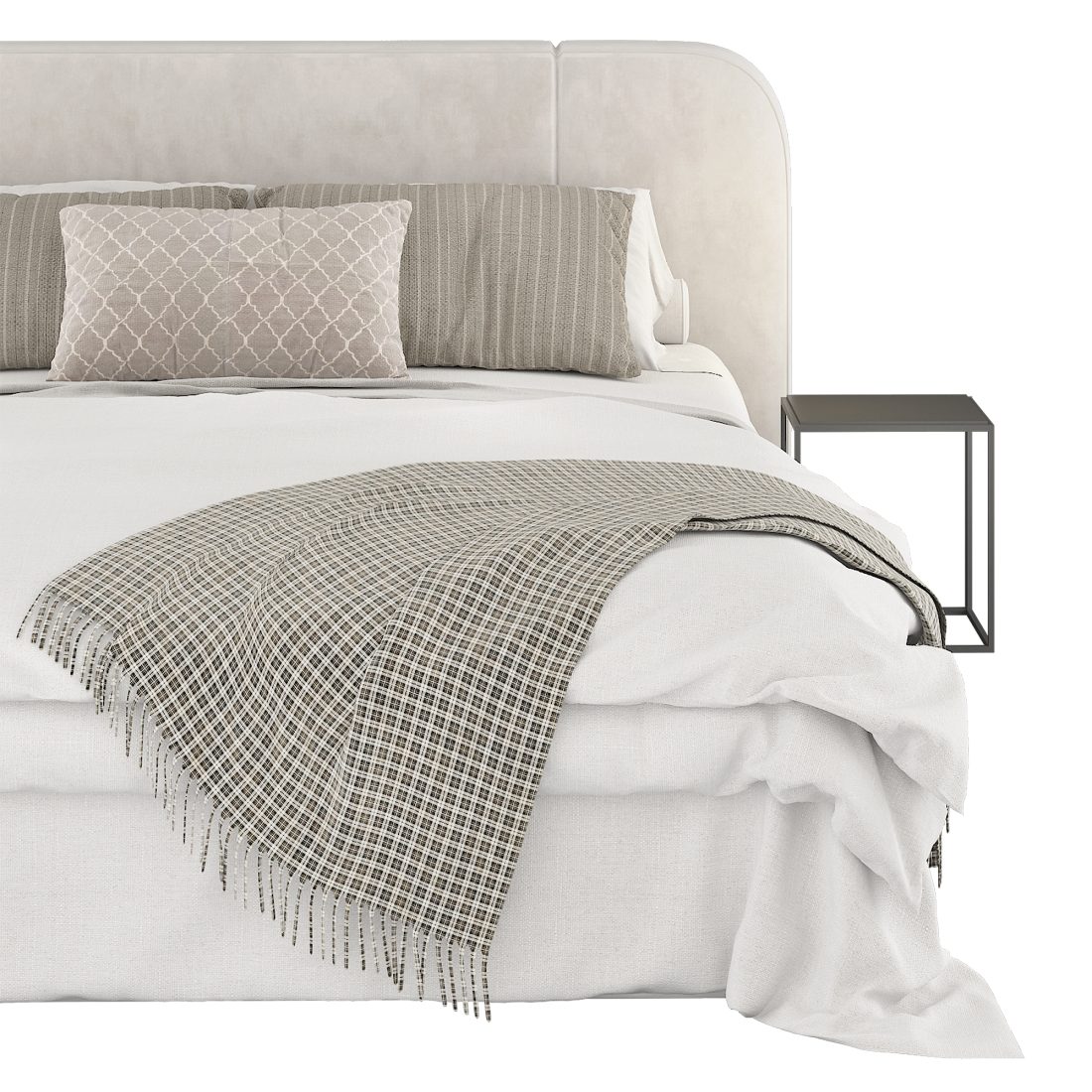 Flue Olivier Bed - 3D Model for VRay, Corona