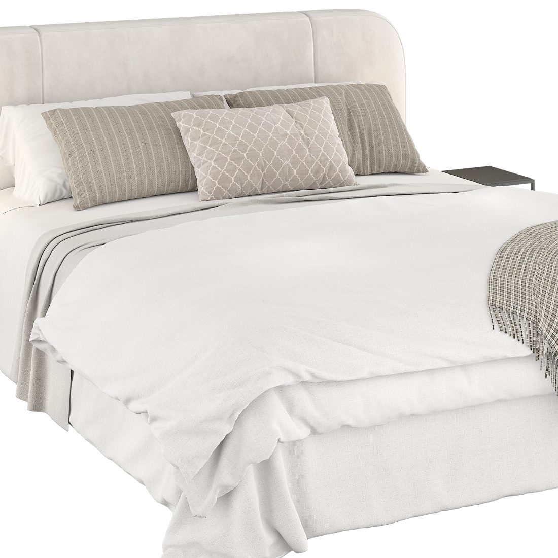 Flue Olivier Bed - 3D Model for VRay, Corona