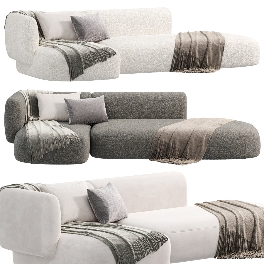 Hug Modular Sofa 3 3D Model for Corona | CGMood