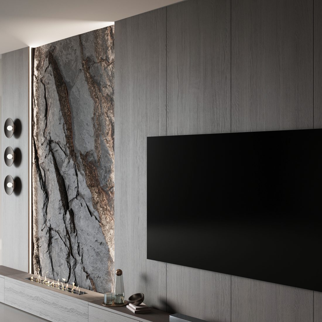 Tv Panel №14 3D Model for VRay, Corona | CGMood