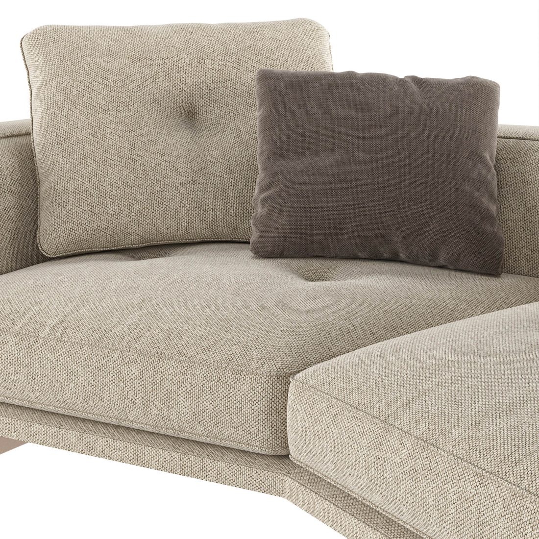 Inclined Sofa Dylan 3D Model for VRay, Corona | CGMood